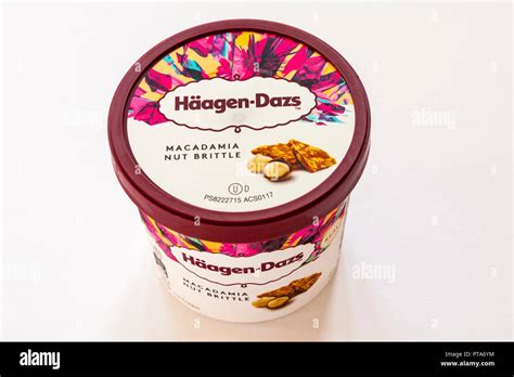 Tub Of Haagen Dazs Macadamia Nut Brittle Ice Cream Part Of New Vanilla