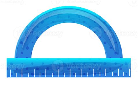 Blue Protractor Ruler 48759682 Png