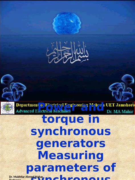 Lec 17 Power And Torque In Synchronous Generators Pdf Electric Generator Machines