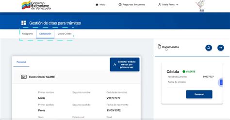 Saime cómo tramitar la renovación de la cédula de identidad