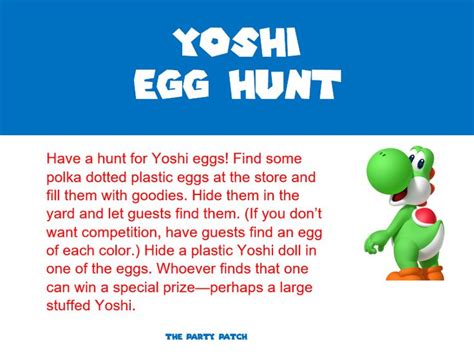 Yoshi Egg Hunt Mario Party Pe Teachers Yoshi