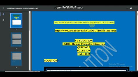 Cs408 Quiz 3 Solution 2023 Cs408 Quiz 3 Solution Fall 2022 Youtube