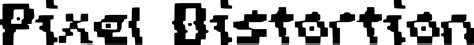 Pixel Distortion Font Fonts U
