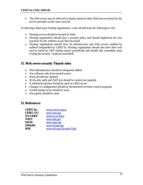 Web Server Security Guidelines Pdf