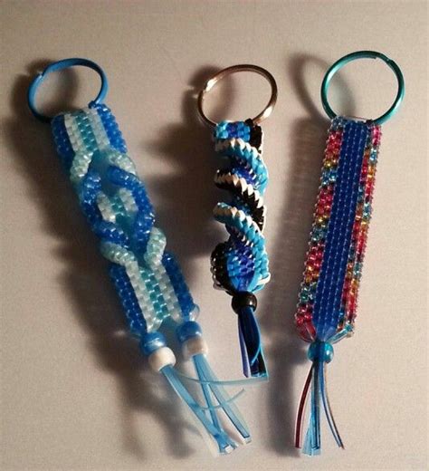 Boondoogle Scoubidou Plastic Craft Lace Key Chains Rexlace Diy