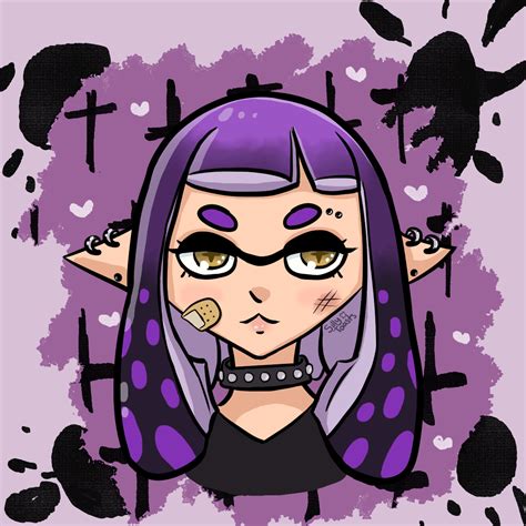 I Drew My Goth Inkling Oc Rsplatoon