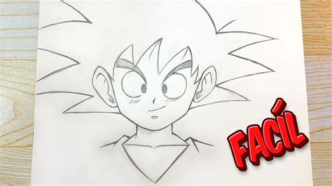 Cómo DIBUJAR a GOKU PEQUEÑO a Lápiz Tutorial FÁCIL Paso a Paso YouTube