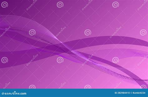 Pink Violet Curve Wave Lines Soft Gradient Abstract Background Stock
