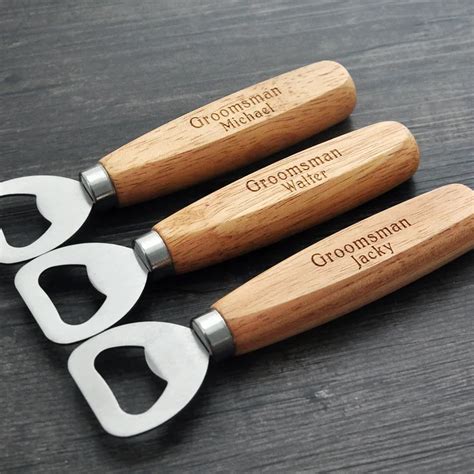 Buy Personalized Bottle Opener Wood Beer Bottle Opener Groomsmen T