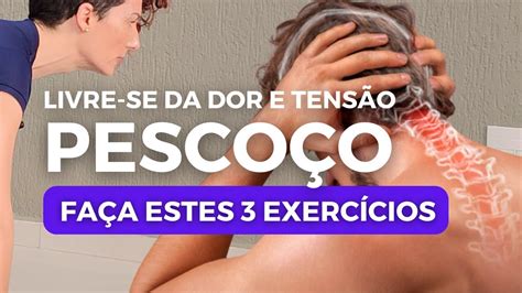 COMO ALIVIAR a dor e tensão no PESCOÇO E OMBROS 3 Exercícios em casa