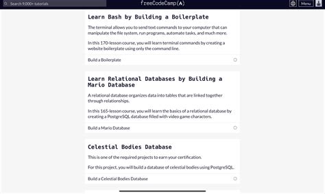 No Check Marks For Completed Tasks On Rdbms Freecodecamp Support