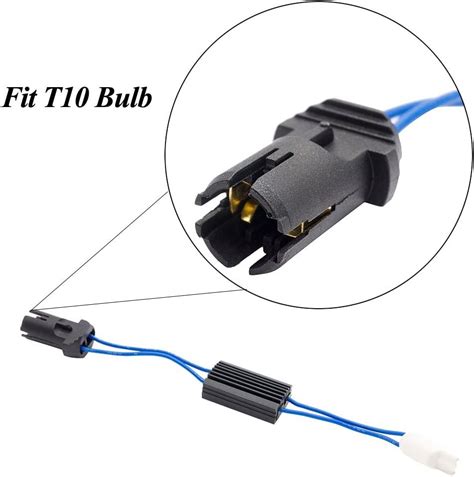 T10 Canbus Led Resistor Warning Canceller Decoder 501 W5W Lights Error Eliminate Pack Of 2