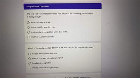 Solved Mutiple Choice Questionsthe Corporation Is Most