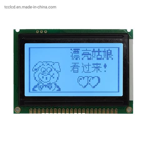 Pin FSTN Graphic LCD Module X Spi Interface Monochrome Display Graphic LCD And X