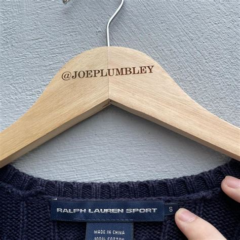 Vintage Retro Ralph Lauren Jumper In Navy With White Depop