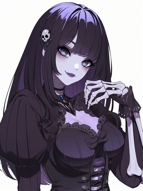 Female Skeleton Oc Goth Dnd Gothic Oc Gothic Anime Girlies