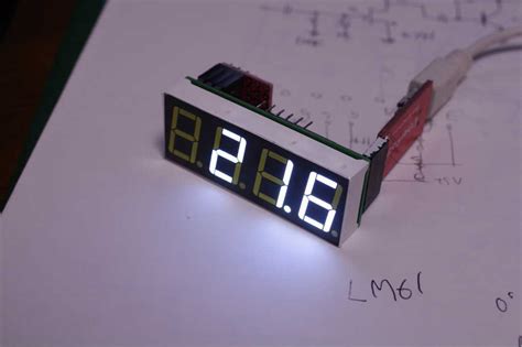Morecatlab 7segduino Application 1 温度計7segduino Application 1 Thermometer
