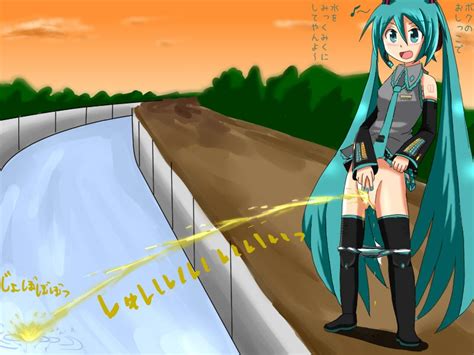 Rule 34 Boots Hatsune Miku Needs Tags Panties Panties Around Leg Panties Down Peeing Peeing