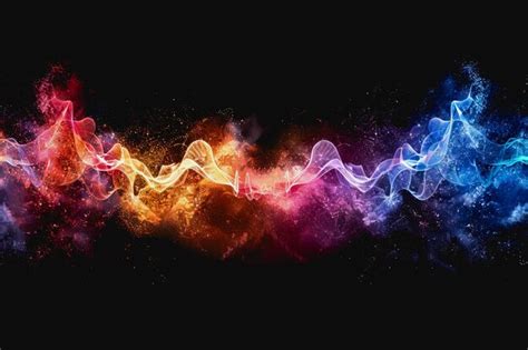 Premium Photo Digital Matrix Data Waveform On Music Dynamic Wave Abstract Concept