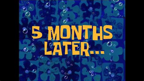 Spongebob Squarepants Months Of The Year Youtube