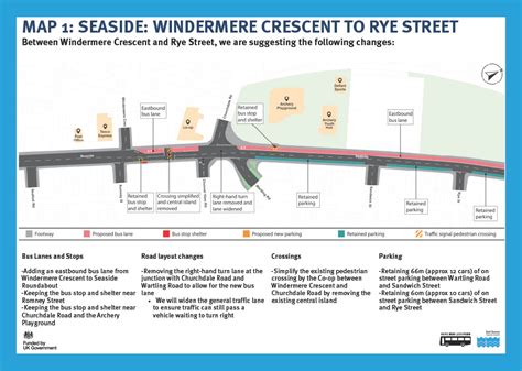 East Sussex Bsip Bus Priority Measures Seaside And St Anthonys Avenue