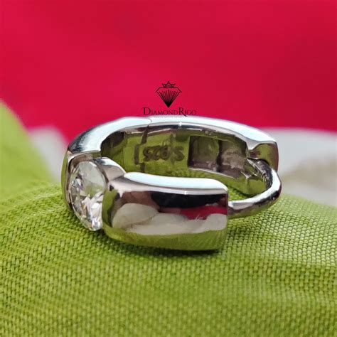 Open Bezel Dangle Drop Earring 2tcw Round Cut Bezel Earring For Women Engagement Ts