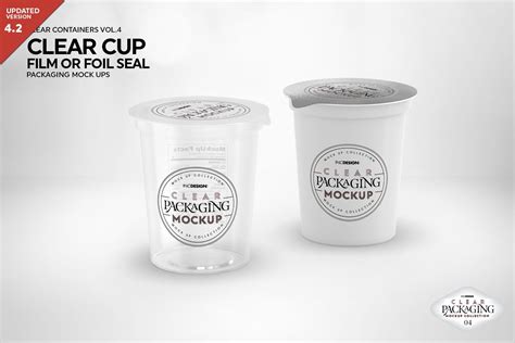 Clear Film Seal Cups Packagingmockup A Cups And Container Mockup By