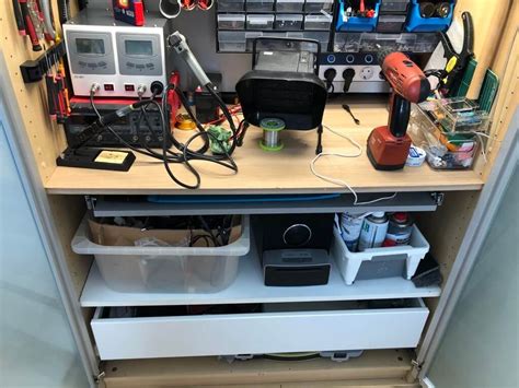 Electronics Workbench A Fully Equipped Concealed Lab Artofit