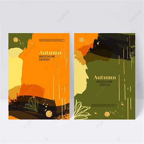 Contrasting Color Autumn Sample Cover Design Template Download On Pngtree