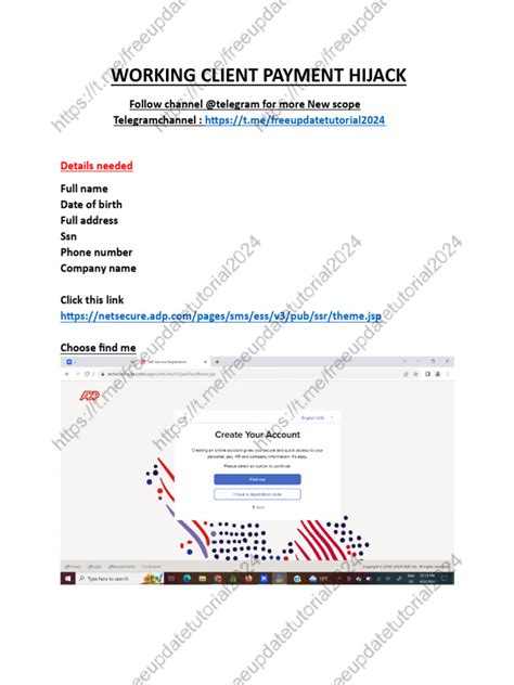 working client payment hijack pdf business