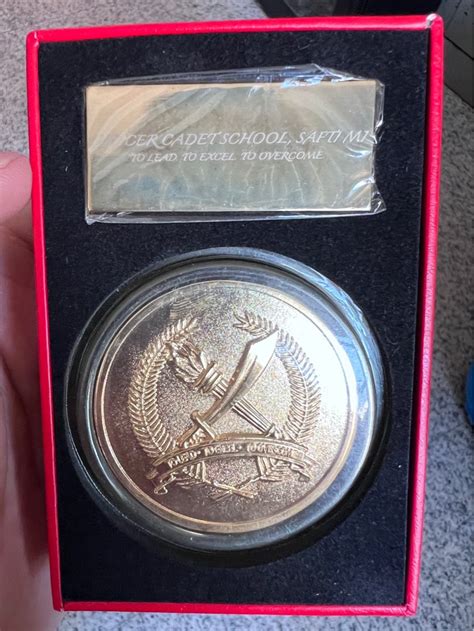Officer Cadet School Safti Mi Medal Coin Rare Commission Officer