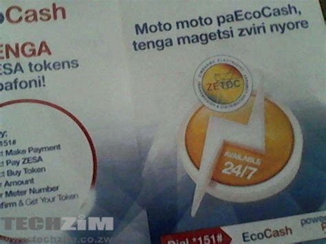 [breaking News] In A Week You Will Be Able To Buy Zesa Tokens Via Ecocash Techzim