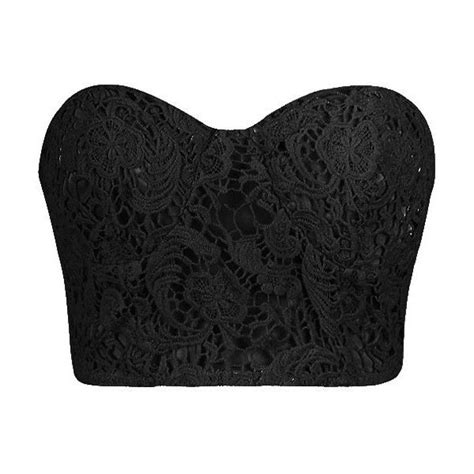 Crochet Lace Bralet Liked On Polyvore Featuring Tops Shirts Bralet