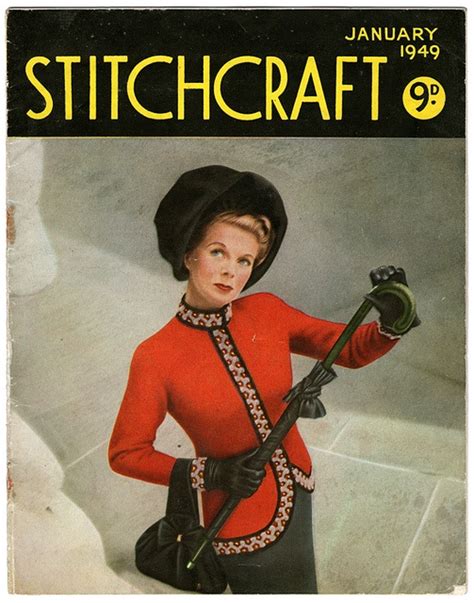 Stitchcraft Magazine Jan 1949 Ladies Knitting Patterns Music