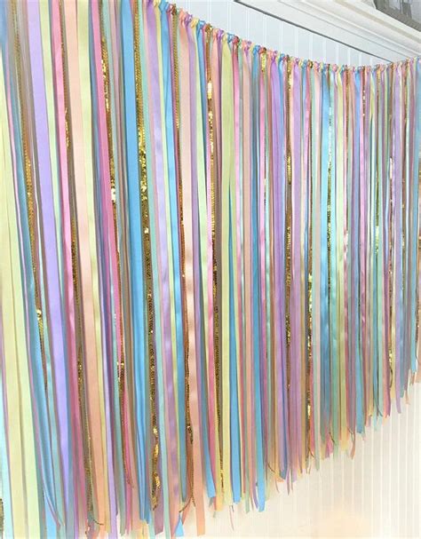 Unicorn Backdrop Mermaid Party Backdrop Pinkandlilacbackdrop Birthday