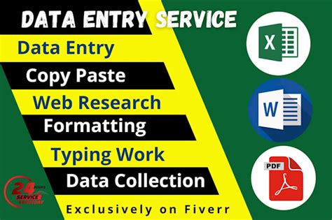 Do Data Entry Web Research Copy Paste Excel Typing Work By
