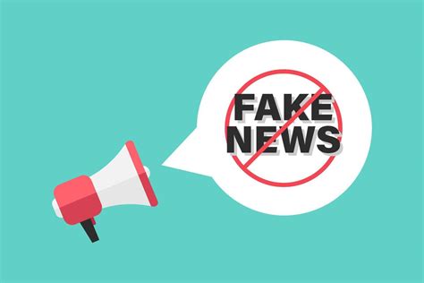 Megaphone And Stop Fake News Vector Illustration 5352868 Vector Art At