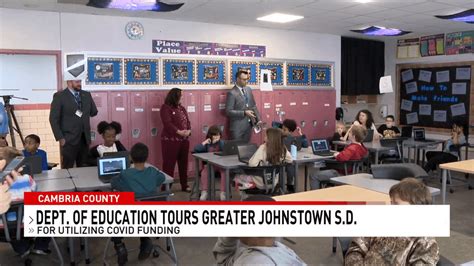 Education Department Tours Johnstown Schools For Use Of Covid 19 Funds