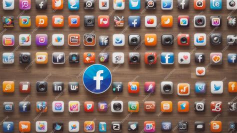 Premium Photo Vector Collection Featuring Facebook Instagram Twitter