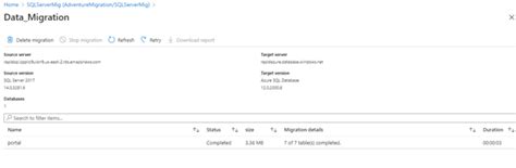 Deploying SQL To Azure Migration Project With Azure DB Migration Service