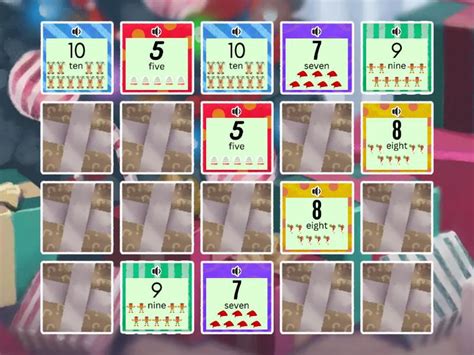 Matching Numbers 1 10 Matching Pairs