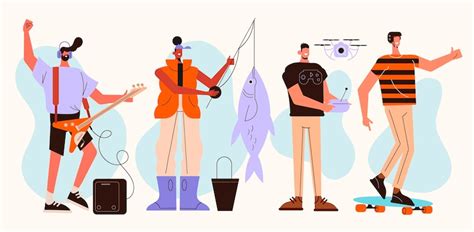 Free Vector Flat People Hobbies