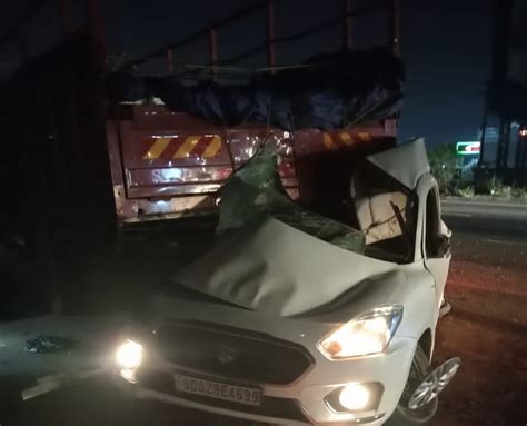 Two Dead One Critical As Car Collides With Truck On Nh16 In Odisha Capital