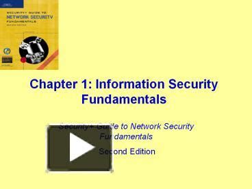 Chapter Information Security Fundamentals Presentation Free To View
