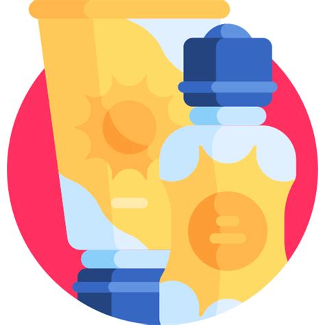 Sunscreen Detailed Flat Circular Flat Icon