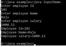Accepting Input From The Keyboard In Java TUTORIALTPOINT Java Tutorial C Tutorial DBMS Tutorial