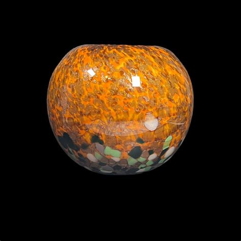 Round Glass Vase Etsy