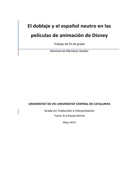 El doblaje y el español neutro en las películas