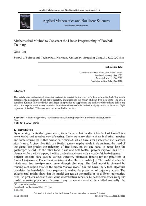 Pdf Mathematical Method To Construct The Linear Programming Of