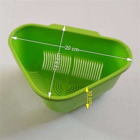 خرید و قیمت سبد کوچک پلاستیکی مثلثی وزن 75 گرم اندازه 20 در 13و نیم به